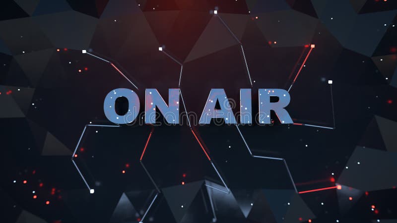 On AIR Sign 3D Render Illustration Stock Illustration - Illustration of ...