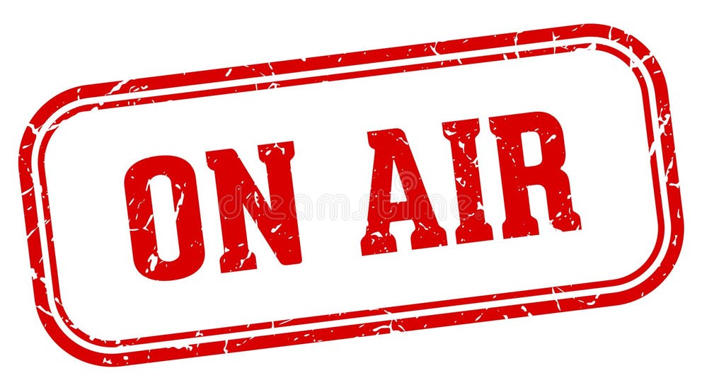 On Air Stamp. on Air Rectangular Stamp on White Background Stock Vector ...