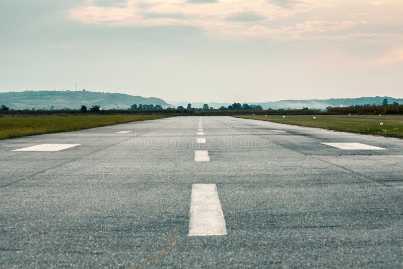 Air strip landscape stock image. Image of runway, white - 131707459