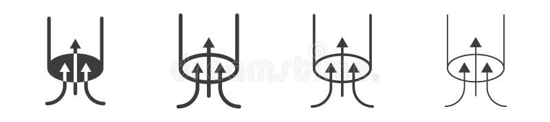Air Suction Icon Vector Set on White Background Stock Vector ...