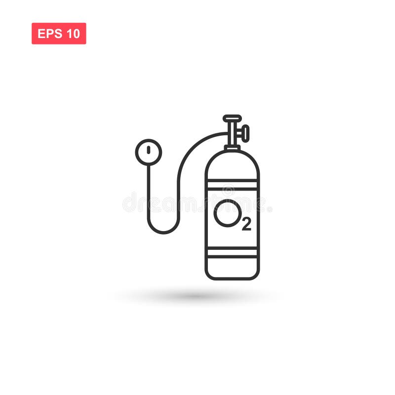 Air Tank Icon Vector Design Isolated 4 Stock Vector - Illustration of ...