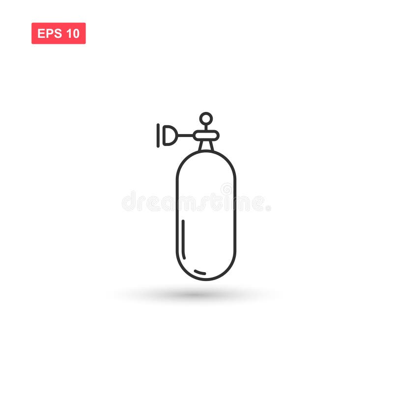Air Tank Icon Vector Design Isolated 6 Stock Vector - Illustration of ...