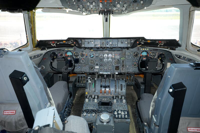Air tanker cockpit stock photo. Image of piloting, panel - 33517786