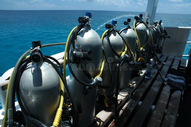 Air tanks stock image. Image of marine, aqua, cylinder - 2026387