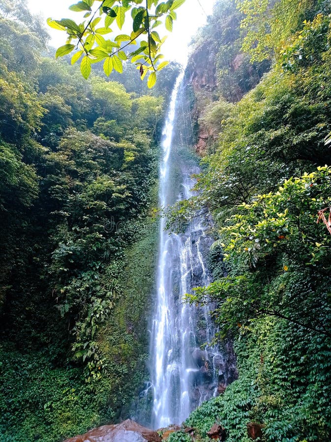Air terjun waterfall stock photo. Image of alam, terjun - 268850210