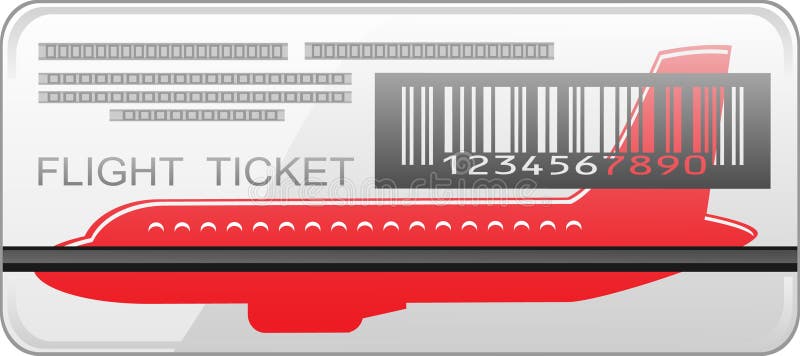 Variant of air ticket stock vector. Illustration of plane - 39419185