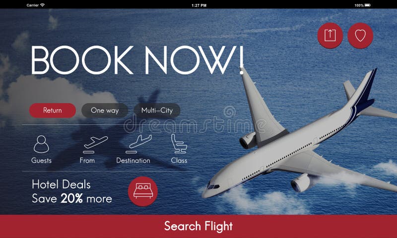 Air Ticket Flight Booking Concept Stock Image - Image of vehicle ...