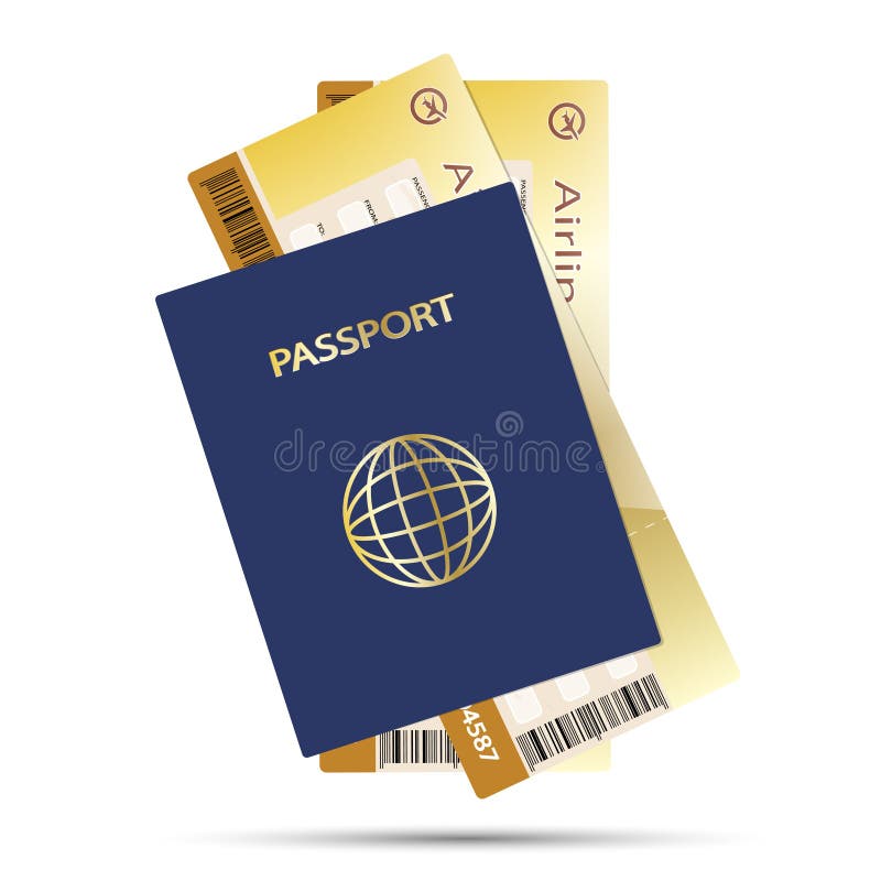Air Ticket Passport Stock Vector Illustration Of Airport 61774480