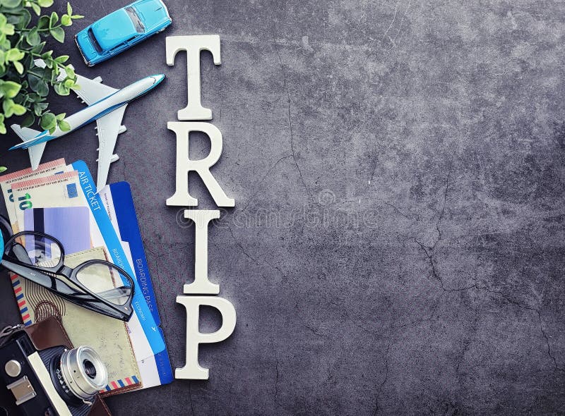 Air Ticket and Passport for Flight Plane. Travel Concept. Ticket ...