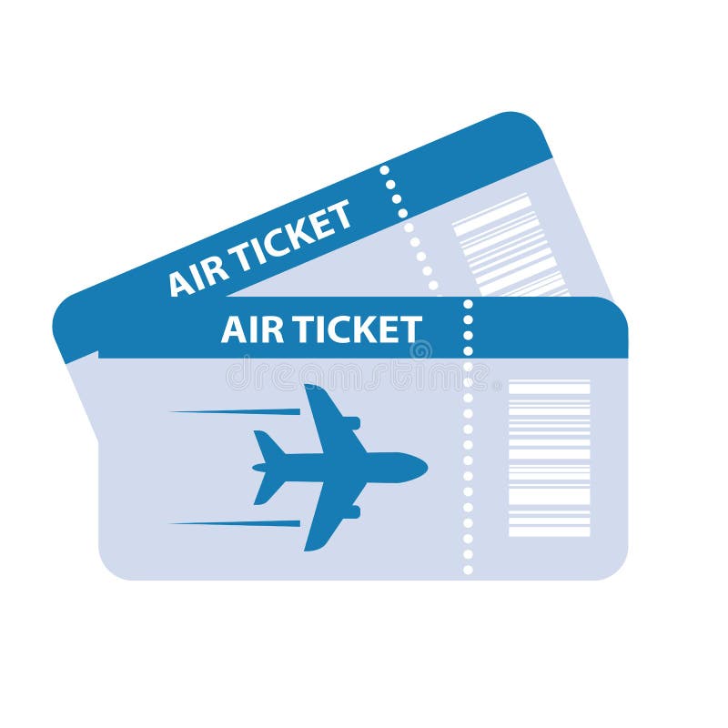 Air ticket vector icon stock vector. Illustration of isolated - 127810421