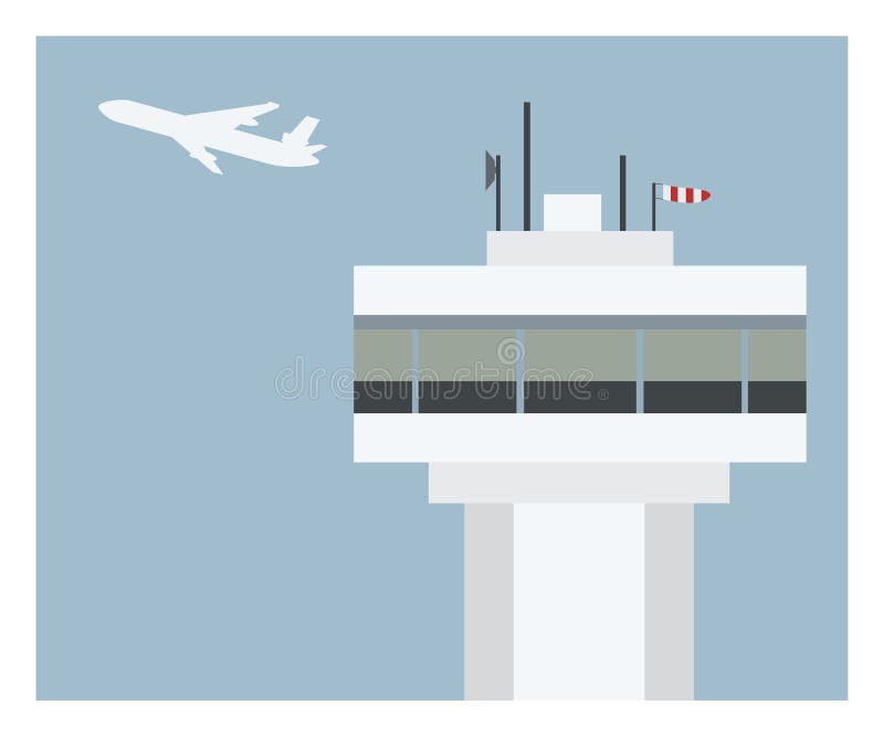 Air Traffic Control Tower Stock Illustrations – 2,387 Air Traffic ...