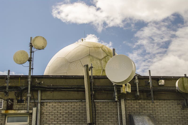 Air Traffic Control Building Stock Photo - Image of landing, radar ...