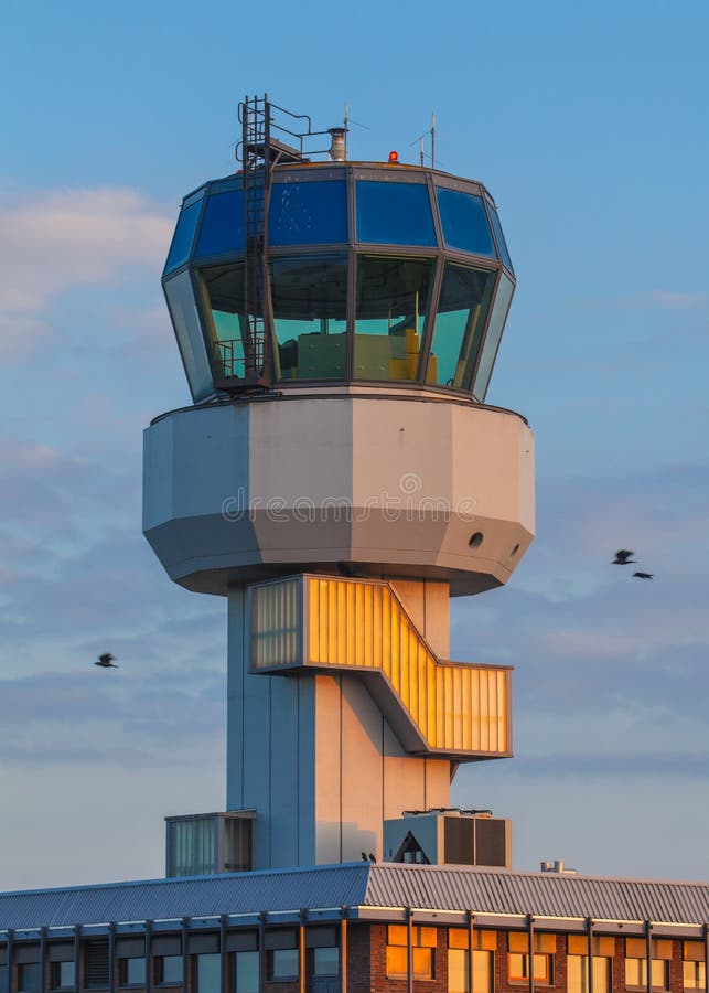 Air Traffic Control Tower Agai Stock Image - Image of pilot, business ...