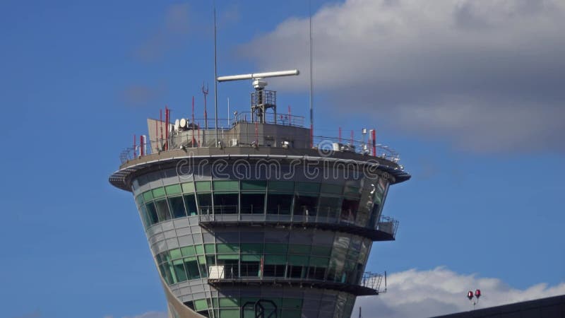 Air Traffic Control Tower stock video. Video of communication - 351436743