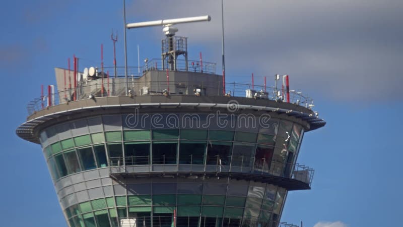 Air Traffic Control Tower stock video. Video of communication - 351436743