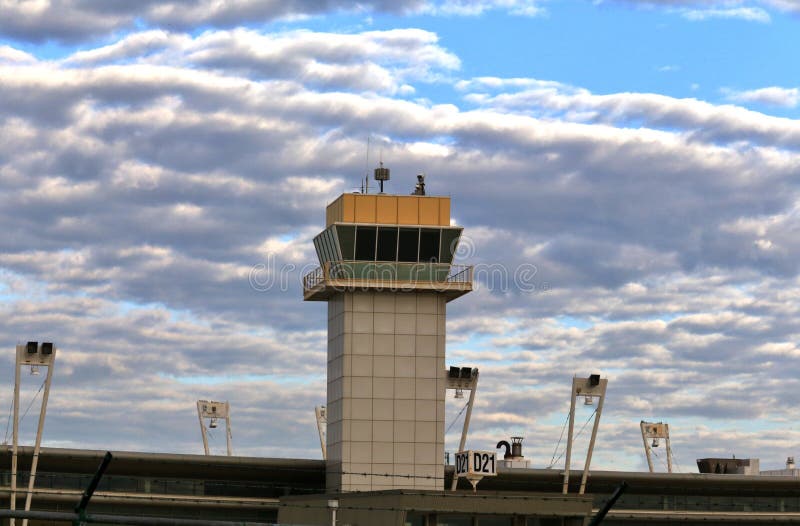 Air Traffic Control Tower stock image. Image of building - 66110407