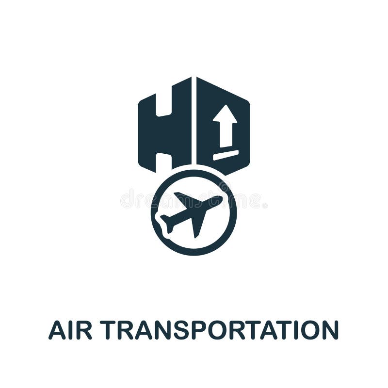Air Transportation Icon. Simple Illustration from Cargo Collection ...