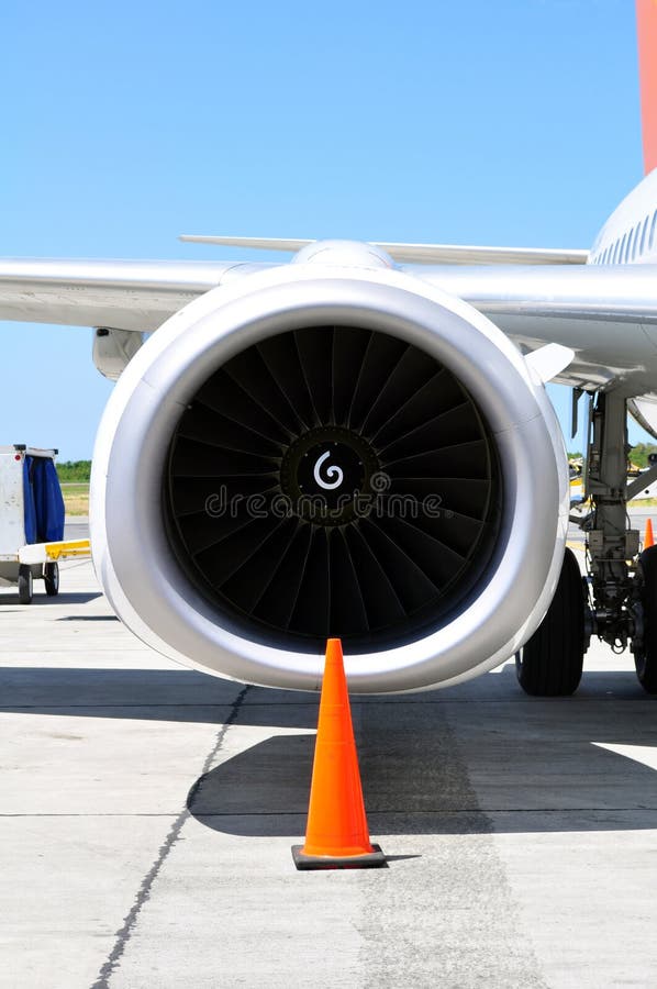 Air Transportation: Jet Engine Detail Stock Photo - Image of speed ...