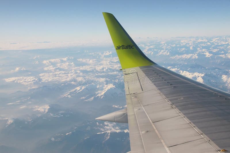 Air Travel Theme of an Airplane Wing Editorial Photo - Image of ...