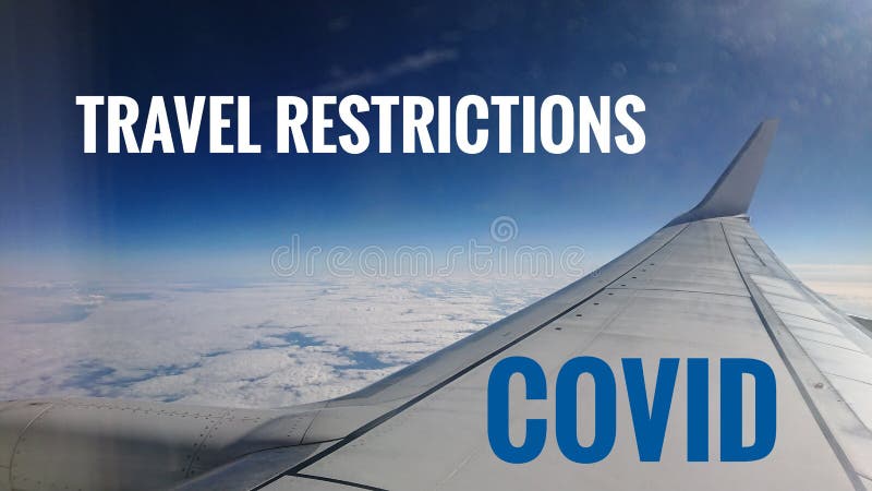 Covid Air Travel Updates Page Article Header Stock Photo - Image of ...