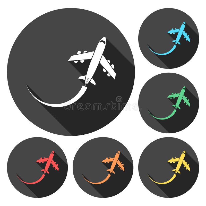 Air Travel, Vector Illustration, Airplane Sign Icon Stock Illustration ...