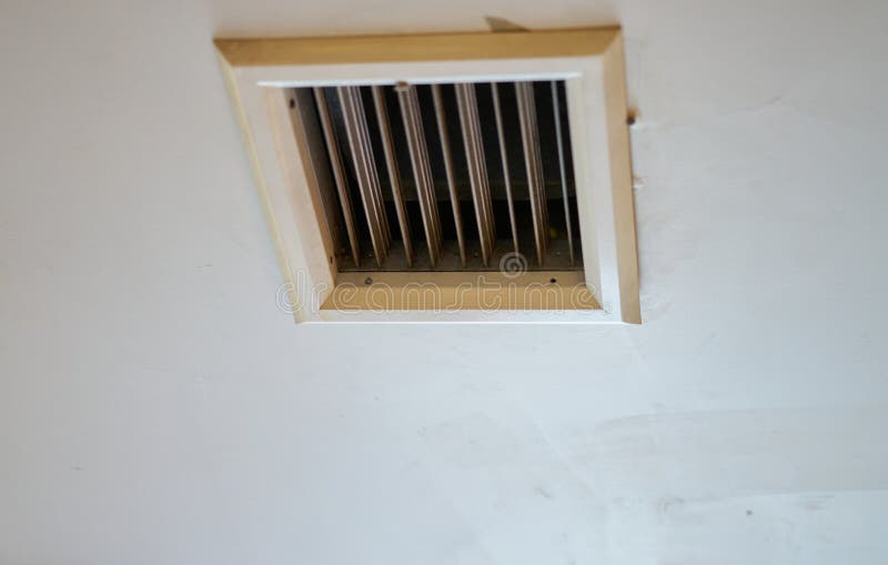 Air Vent on Ceiling Overhead Shot Stock Image - Image of overhead, home ...