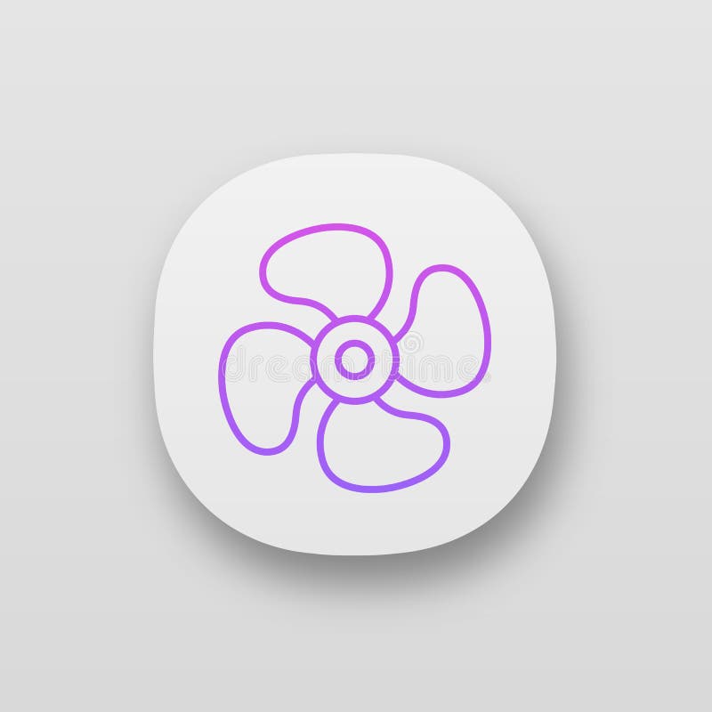 Air ventilation app icon stock vector. Illustration of engine - 175562681