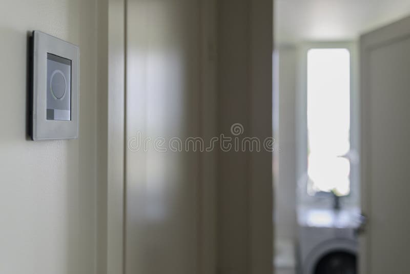 Air Ventilation Controller with Display at Home Stock Photo - Image of ...