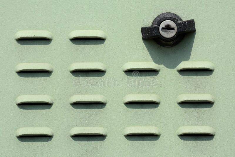 Air Ventilation at Electric Controller Box. Stock Image - Image of ...