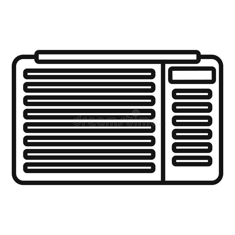 Air Ventilation Icon, Outline Style Stock Vector - Illustration of cold ...