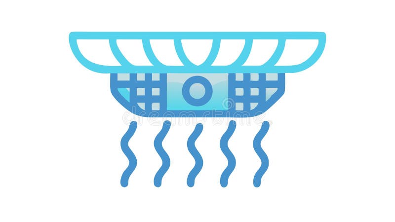 Air Ventilation System Icon, HVAC Technology, Fresh Air Circulation ...