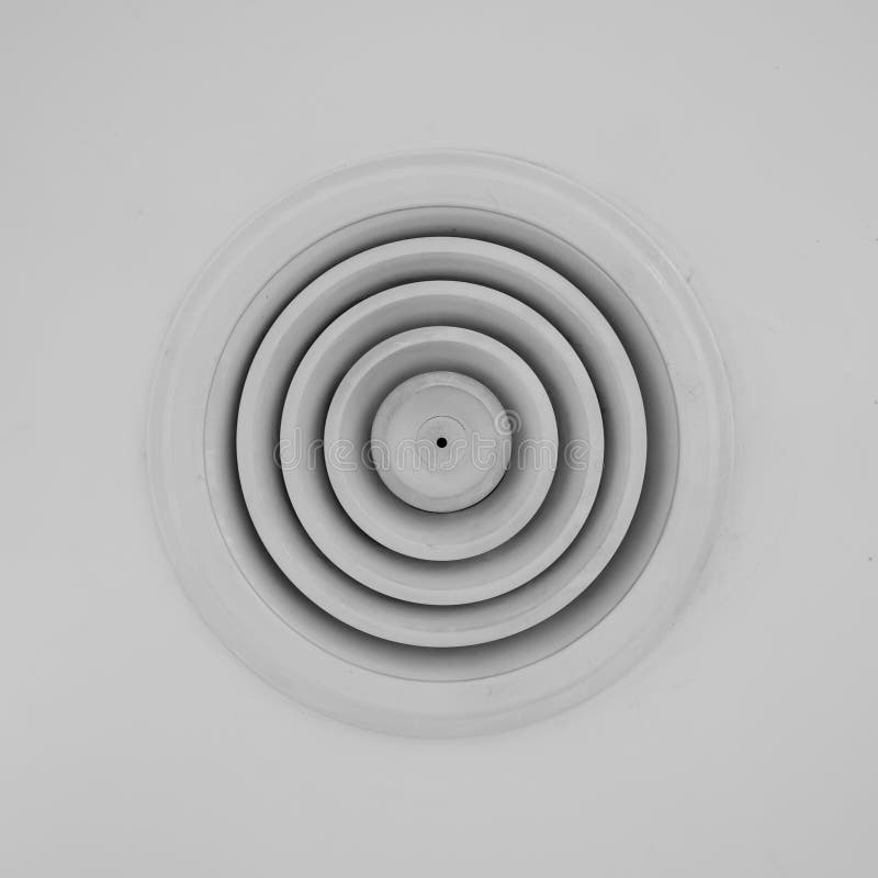 Air Ventilator , Circle Metal Frame on White Stock Image - Image of ...