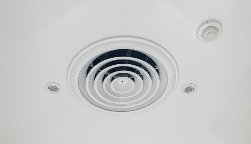 Air Ventilator , Circle Metal Frame on White Stock Image - Image of ...