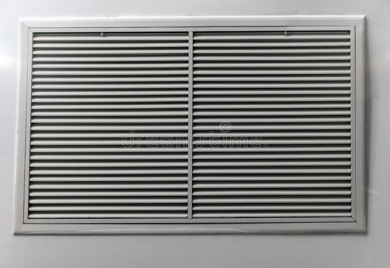 Air Ventilator ,metal Slat Frame on White Stock Photo - Image of ...
