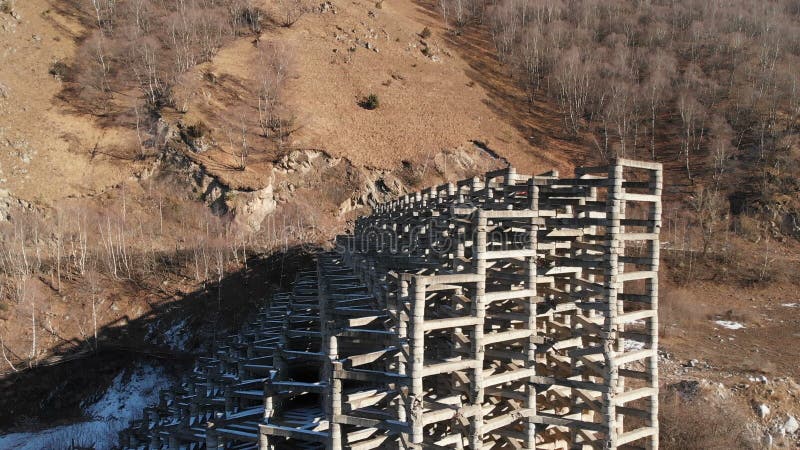 Air-view Iron Concrete Protective Structures from Mudslides and ...