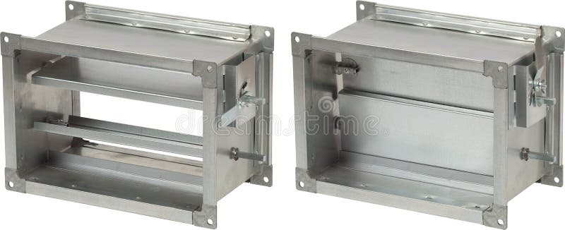 Air Volume Damper Isolated on White Background Stock Image - Image of ...