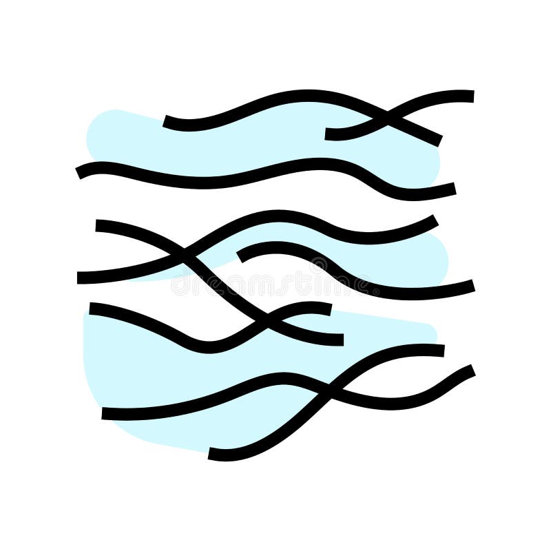 Air Wave Color Icon Vector Illustration Stock Vector - Illustration of ...