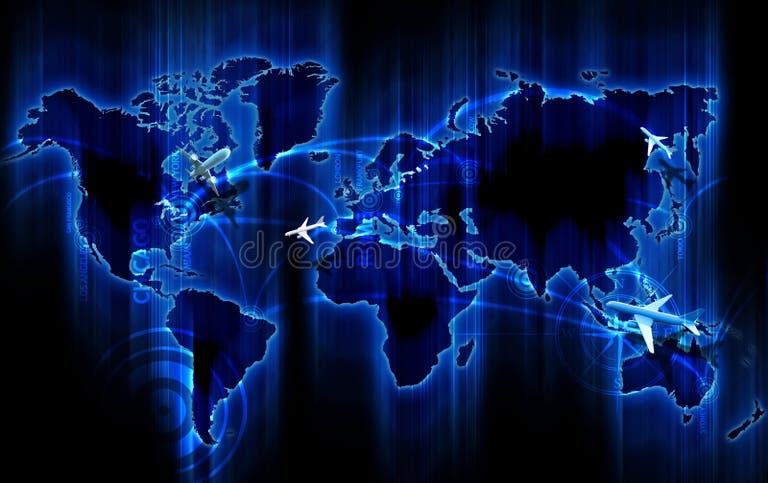 Air Ways Global Airlines Destinations Stock Photos - Free & Royalty ...