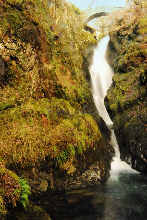 Aira Force stock image. Image of stones, moss, cumbria - 11360361