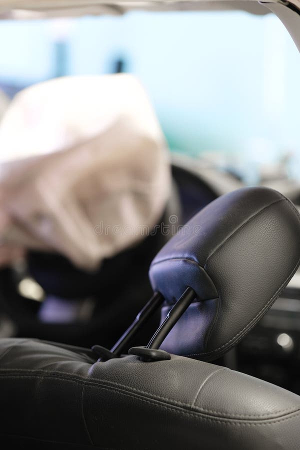 Airbag exploded stock image. Image of injury, loss, collision - 82223465