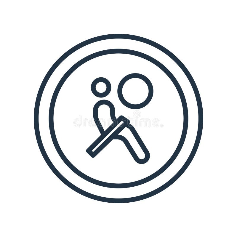 Airbag Icon Vector Isolated on White Background, Airbag Sign Stock ...