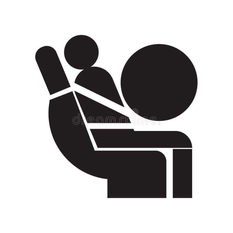 Airbag Icon Vector Sign and Symbol Isolated on White Background, Airbag ... Airbag Icon Vector Sign and Symbol Isolated on White Background, Airbag ...