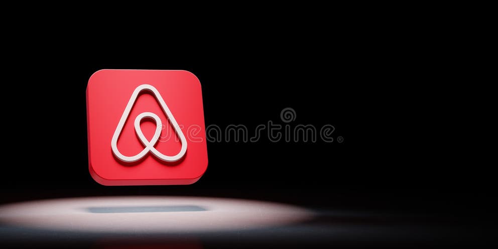 Airbnb App Icon Spotlighted on Black Background Editorial Image ... Airbnb App Icon Spotlighted on Black Background Editorial Image ...