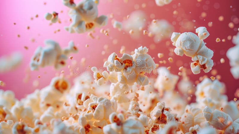 Airborne Delight: Popcorn Taking Flight Stock Illustration ...