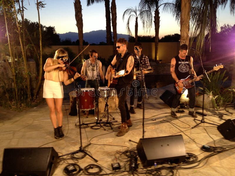 Airborne Toxic Event in Concert Editorial Stock Photo - Image of adrian ...