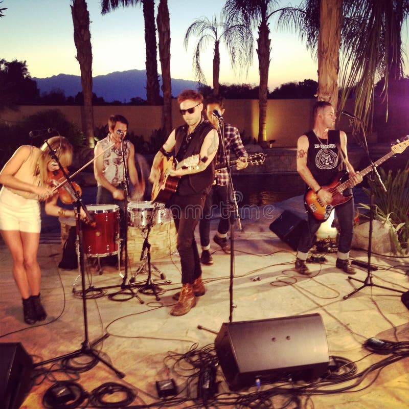 Airborne Toxic Event in Concert Editorial Stock Image - Image of noah ...