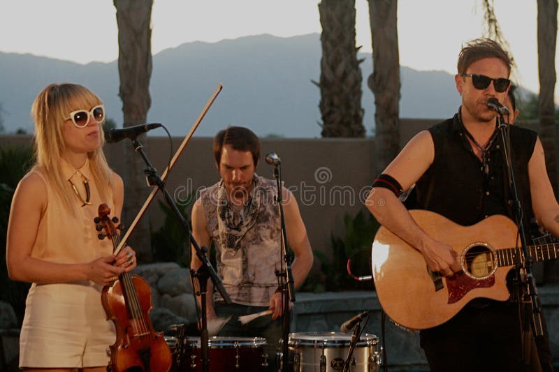 Airborne Toxic Event in Concert Editorial Photo - Image of sunset ...