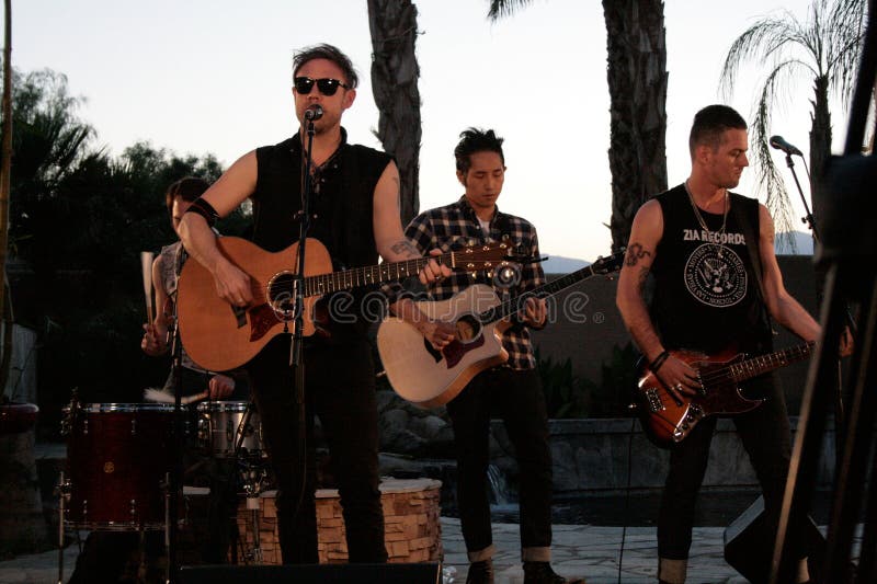 Airborne Toxic Event in Concert Editorial Photography - Image of ...