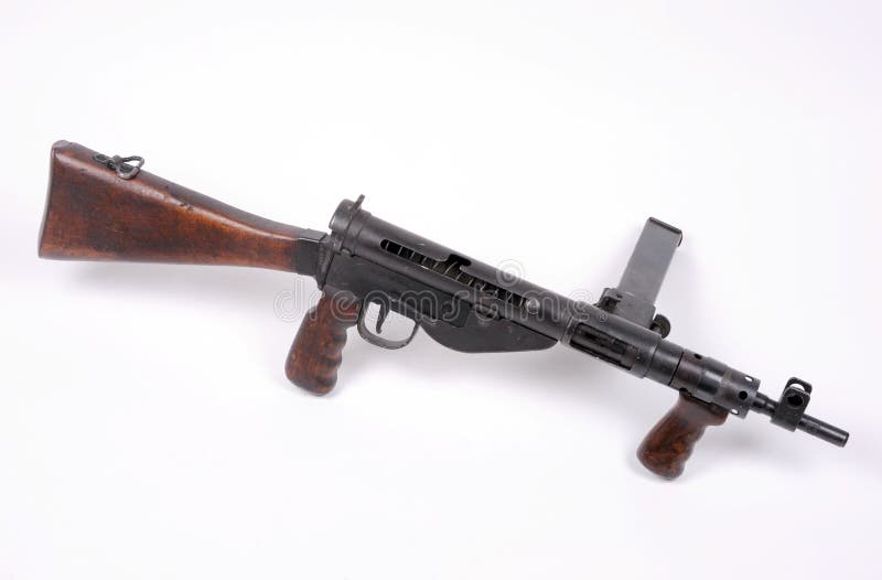 US WW11 M3 sub machine gun stock image. Image of american - 19529723