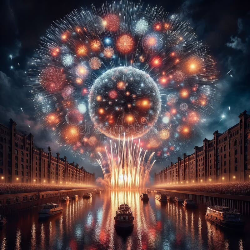 6 31. Airburst Shells_ Large, Spherical Fireworks that Stock Photo ...